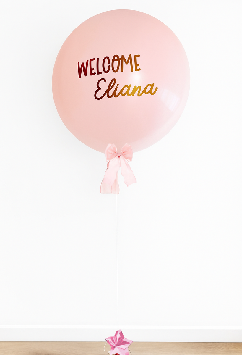 Maxi Balloon with satin bow – Boom Balloons